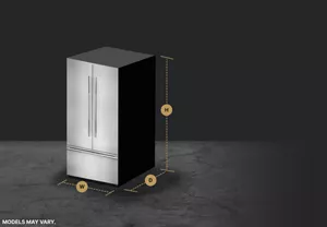 RISE™ 42" Built-In Side-By-Side Refrigerator with External Ice and ...